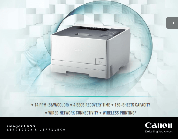 May In Canon Imageclass Lbp7100cn In Mau Nhanh Va In Mang , Máy In ...
